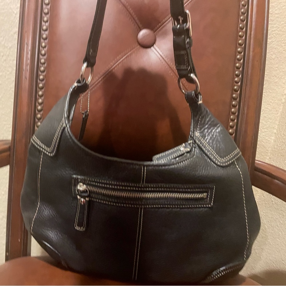 Real Pebble Leather Coach Stitch In White. Classic St… - Gem